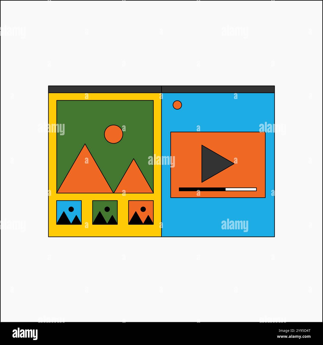 Digital viewer Stock Vector Images - Alamy