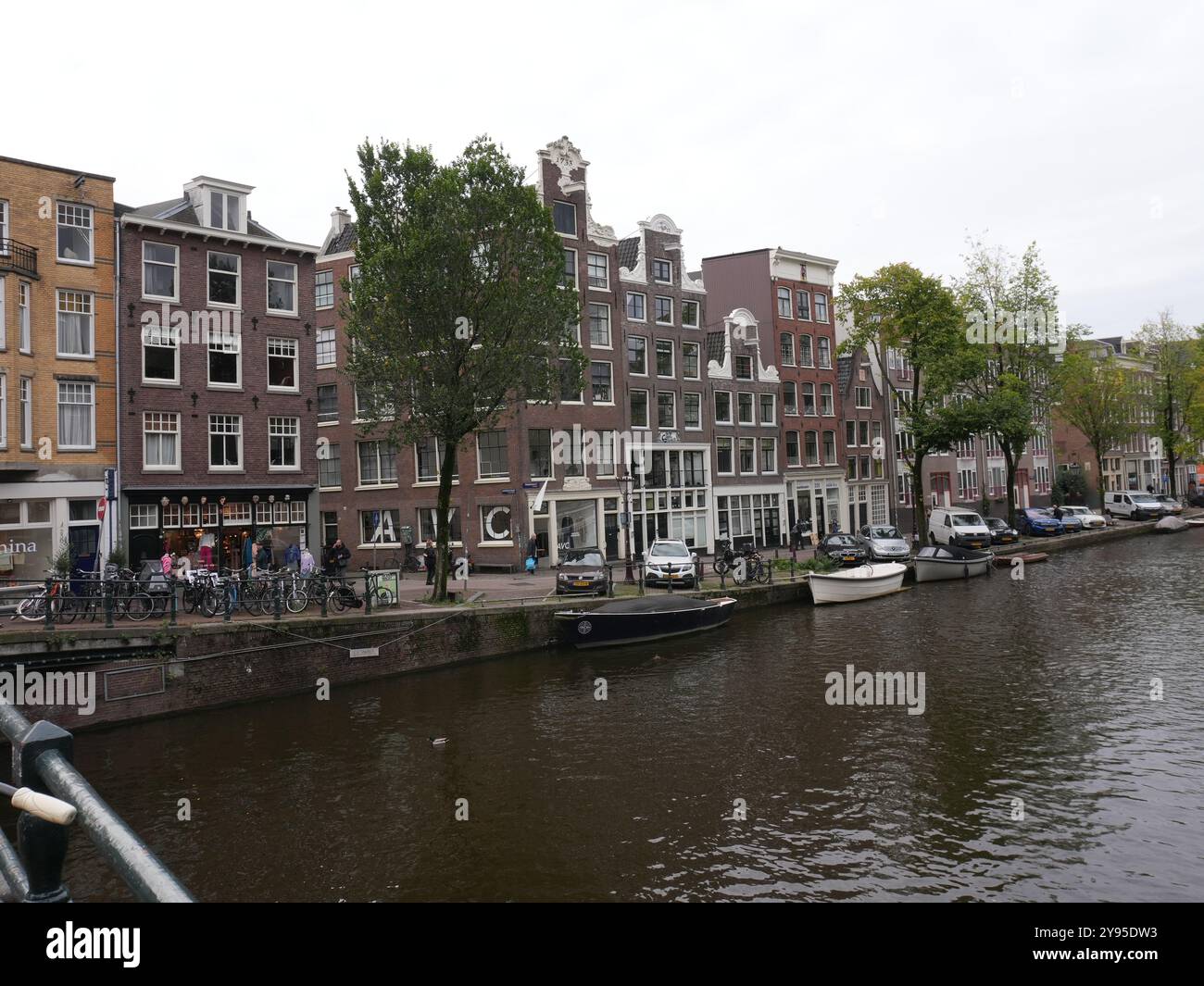 Amsterdam, North Holland, The Netherlands, October 2th, 2024: Canal ...