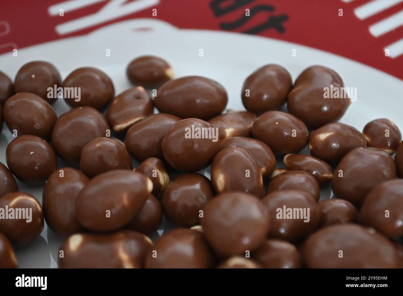 Tiny Chocolate Nuts 17 Stock Photo - Alamy