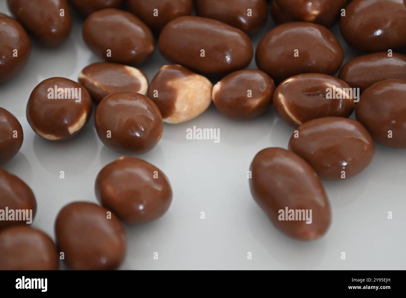 Tiny Chocolate Nuts 11 Stock Photo - Alamy