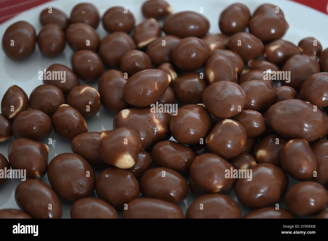 Tiny Chocolate Nuts 8 Stock Photo - Alamy