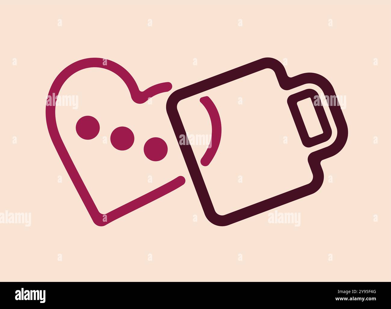 Coffee break talk message communication illustration Stock Vector Image ...