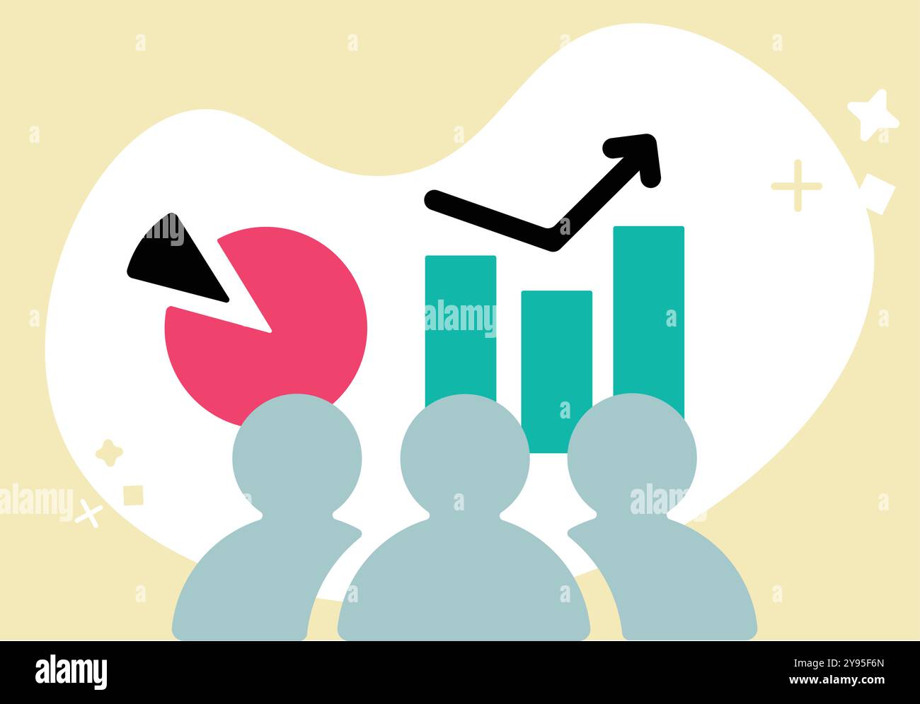 Analyzing graph business strategy illustration Stock Vector Image & Art ...