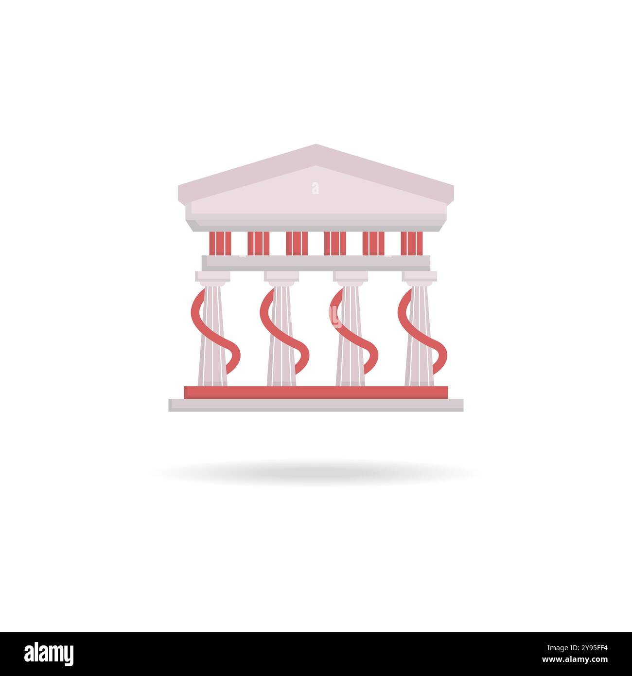 Ancient building with columns. Greek and Roman building in antique ...