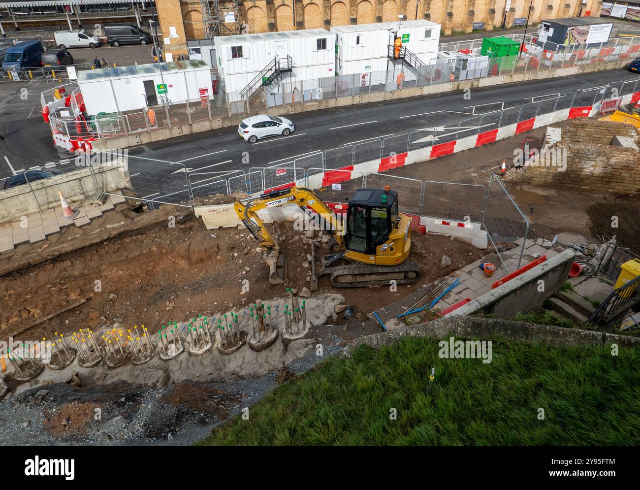 City centre construction site Stock Photo - Alamy