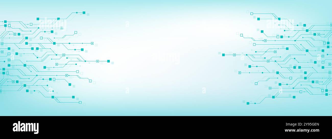 Digital technology abstract background with AI circuit board texture ...