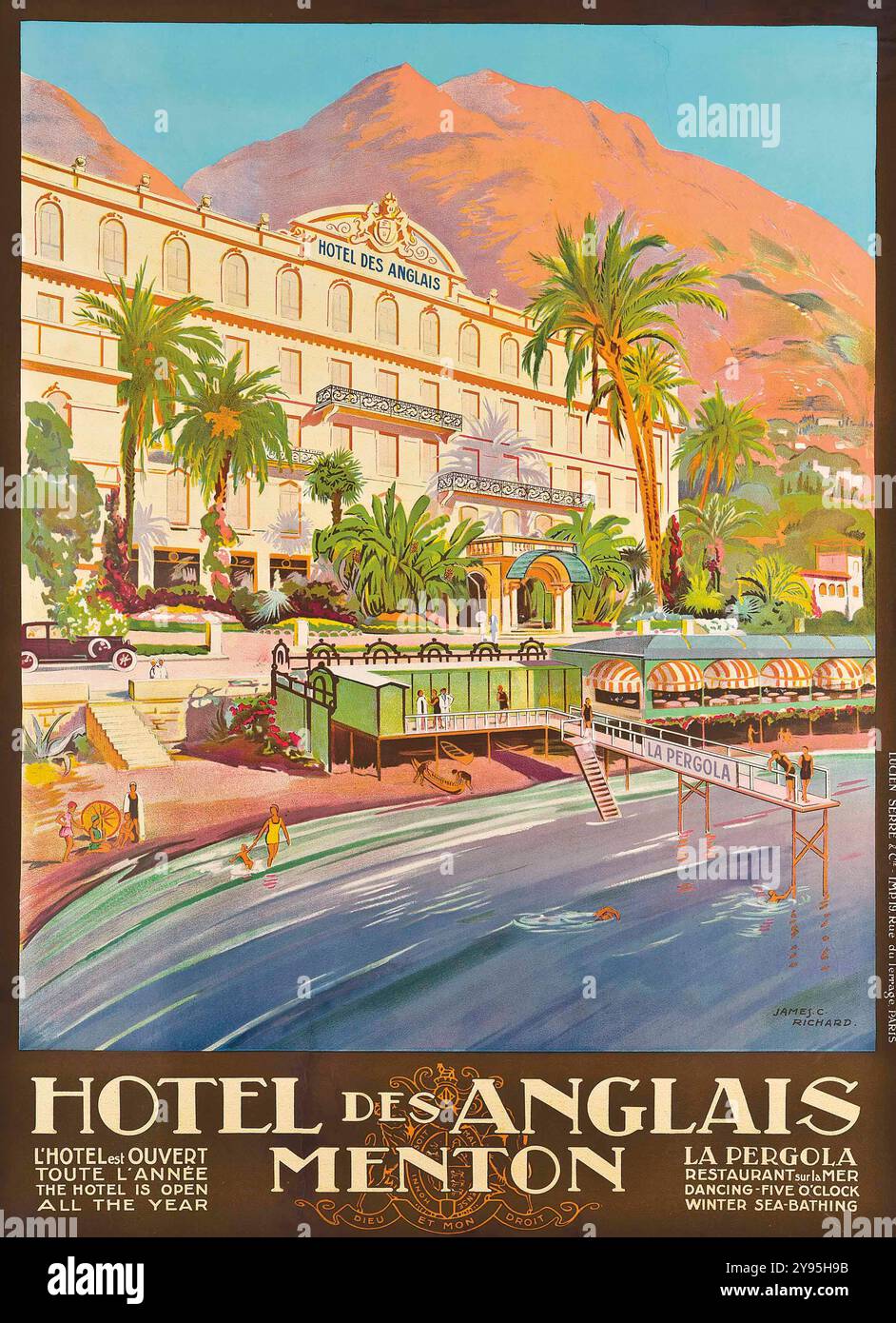 Menton poster hi-res stock photography and images - Alamy