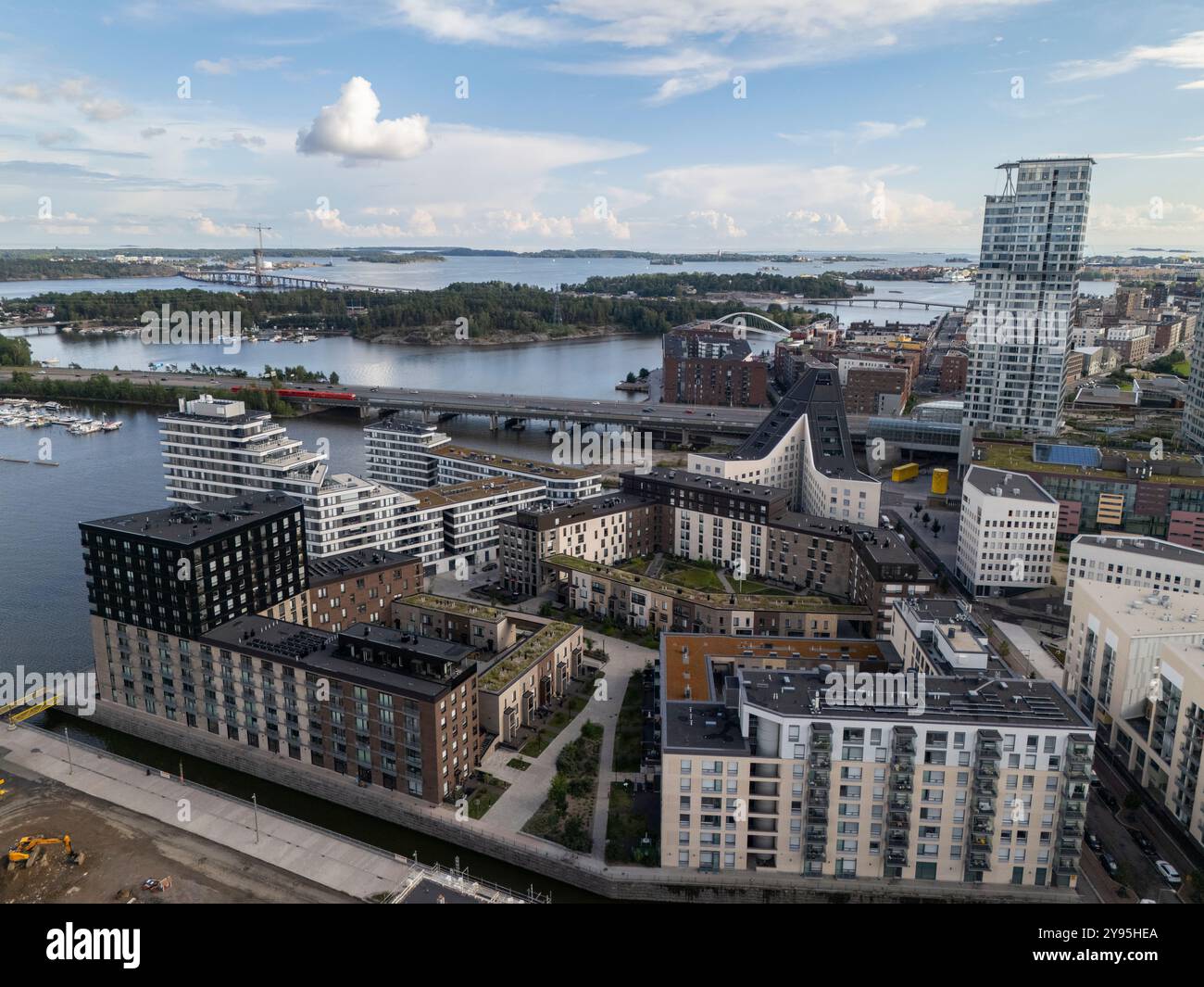 New residential developments in Kalasatama district in Helsinki ...