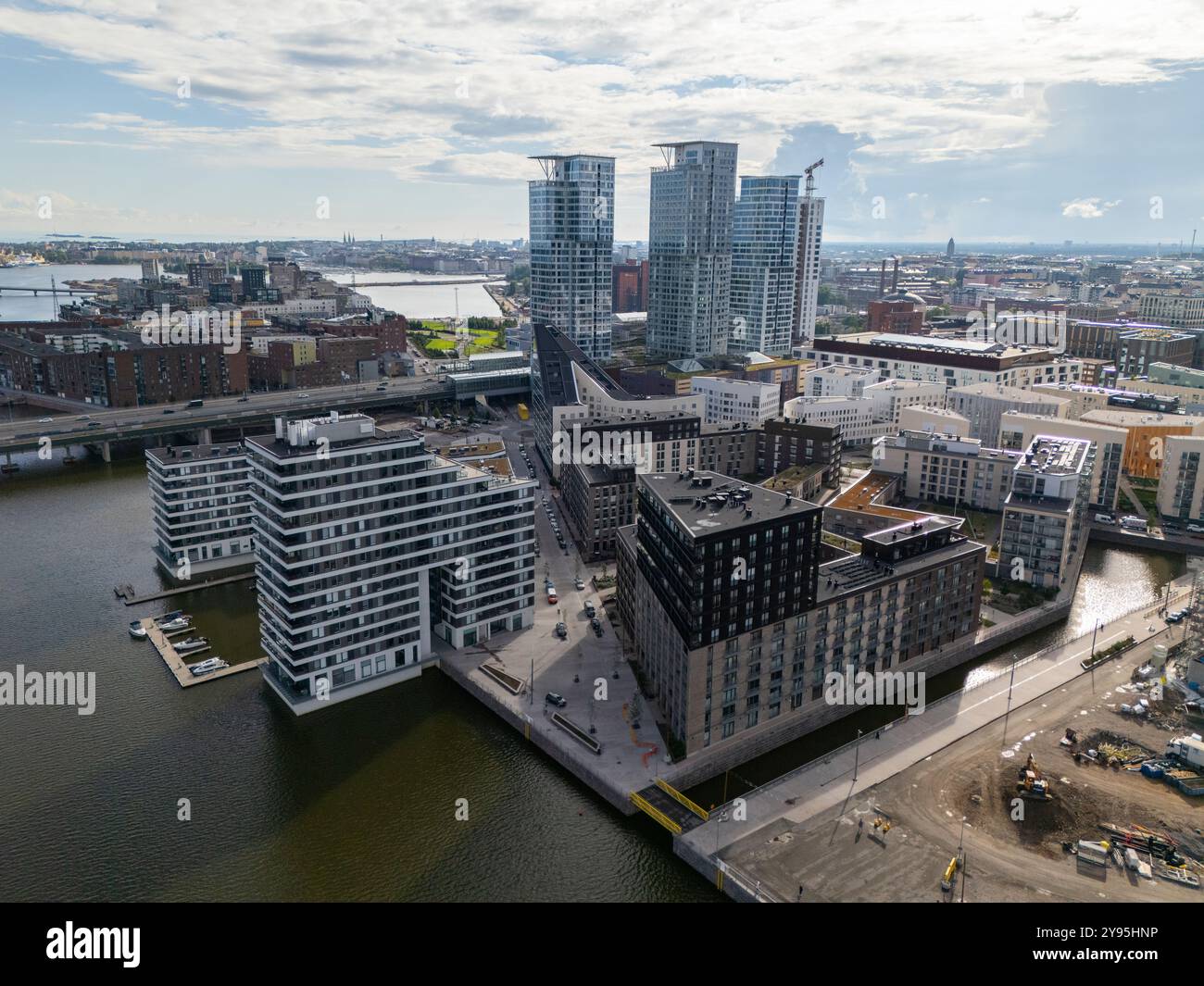 New residential developments in Kalasatama district in Helsinki ...