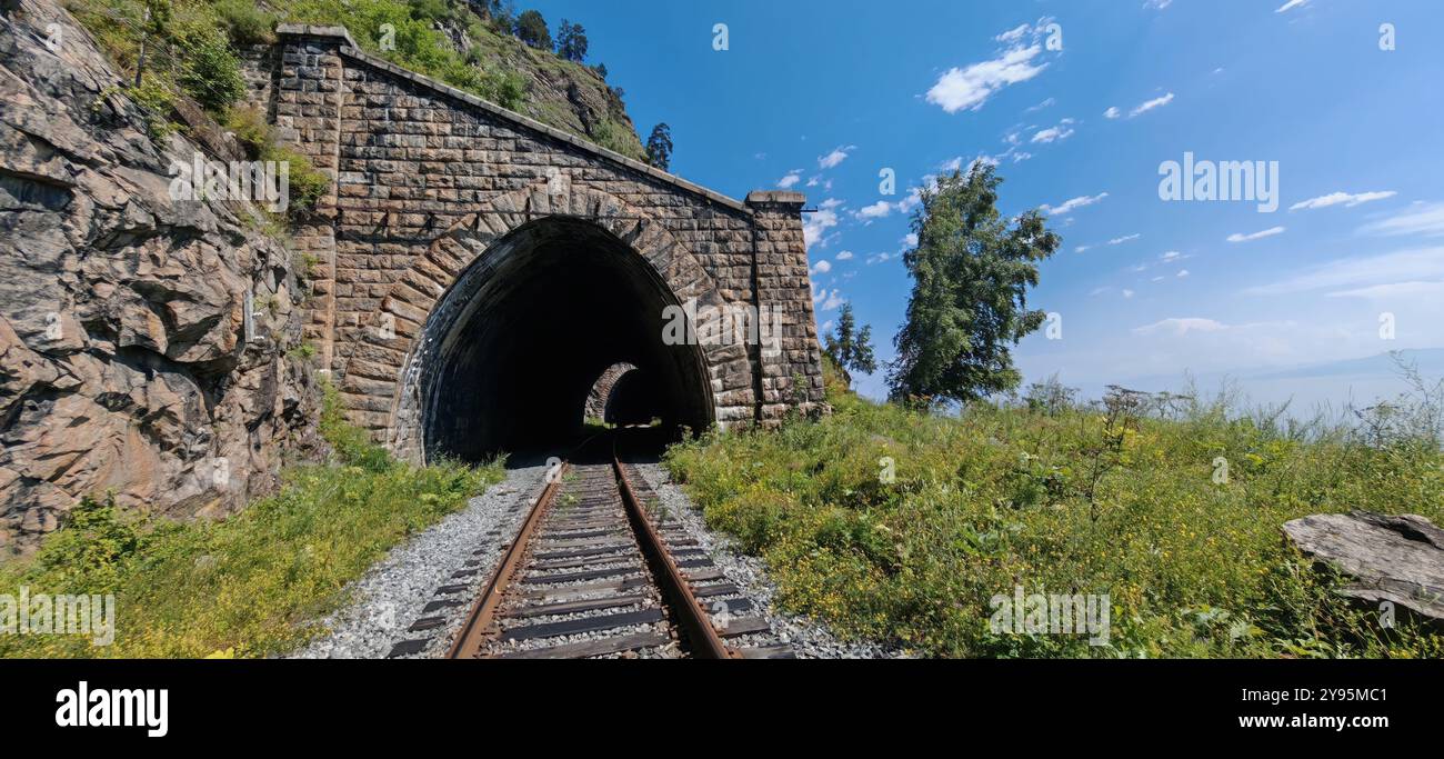 Old tunnel on Circum-Baikal Railway Stock Photo - Alamy