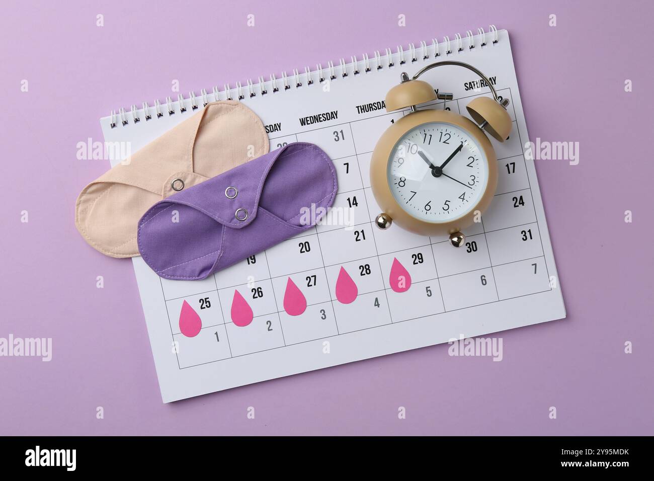 Menstrual cycle concept clock hi-res stock photography and images - Alamy
