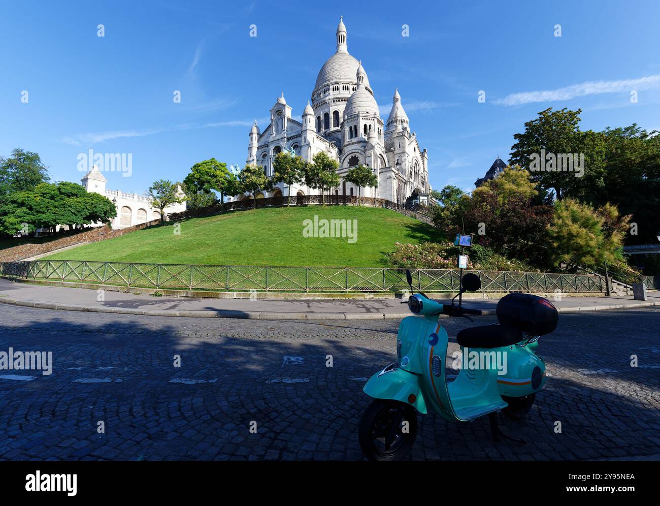 The basilica Sacre Coeur is a Roman catholic church located at the ...