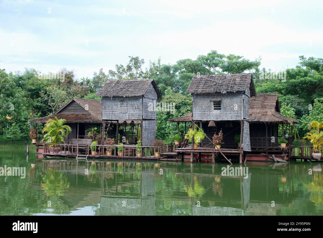 Front view of one of the many Khmer village houses Stock Photo - Alamy