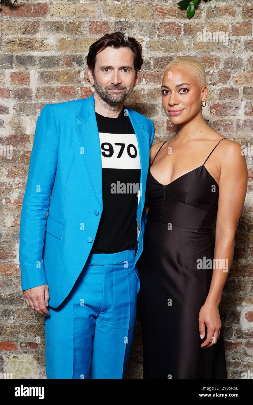David Tennant and Cush Jumbo following the West End opening night of ...