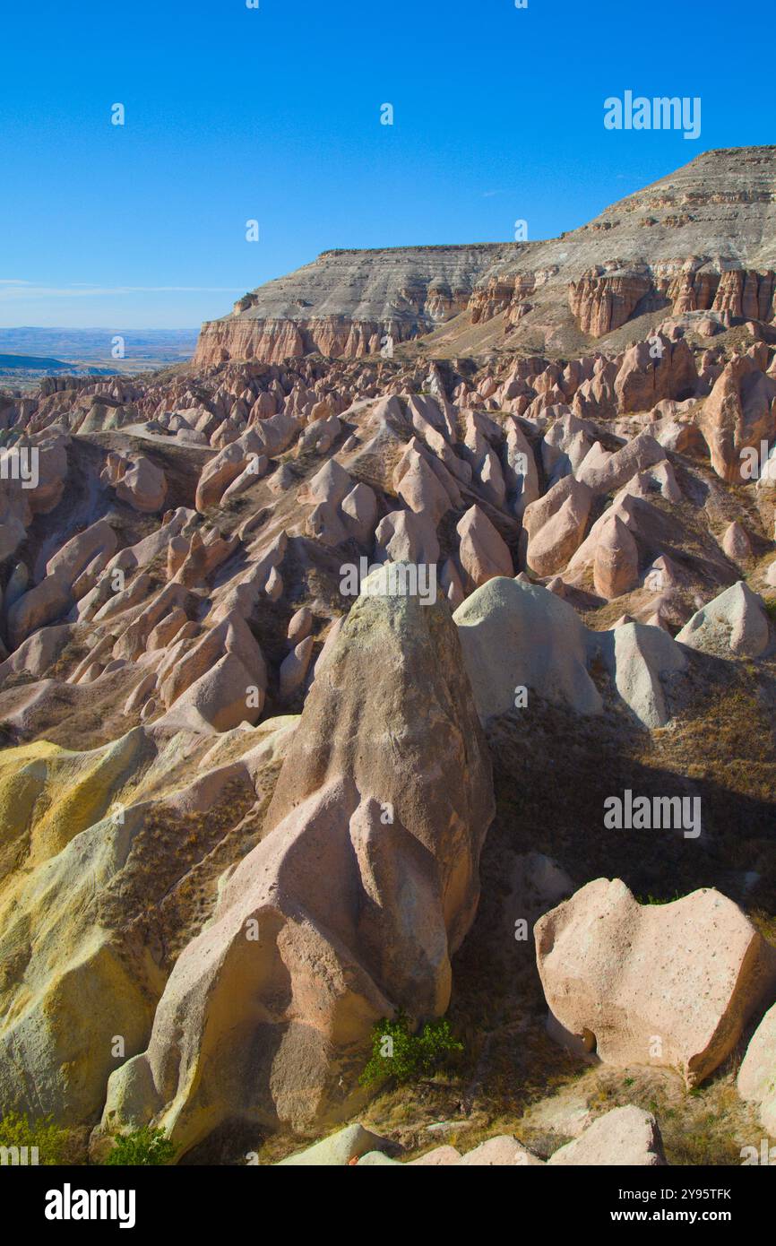 Türkiye, Turkey, Cappadocia, Ortahisar, Kizil Cukur Viewpoint Stock ...