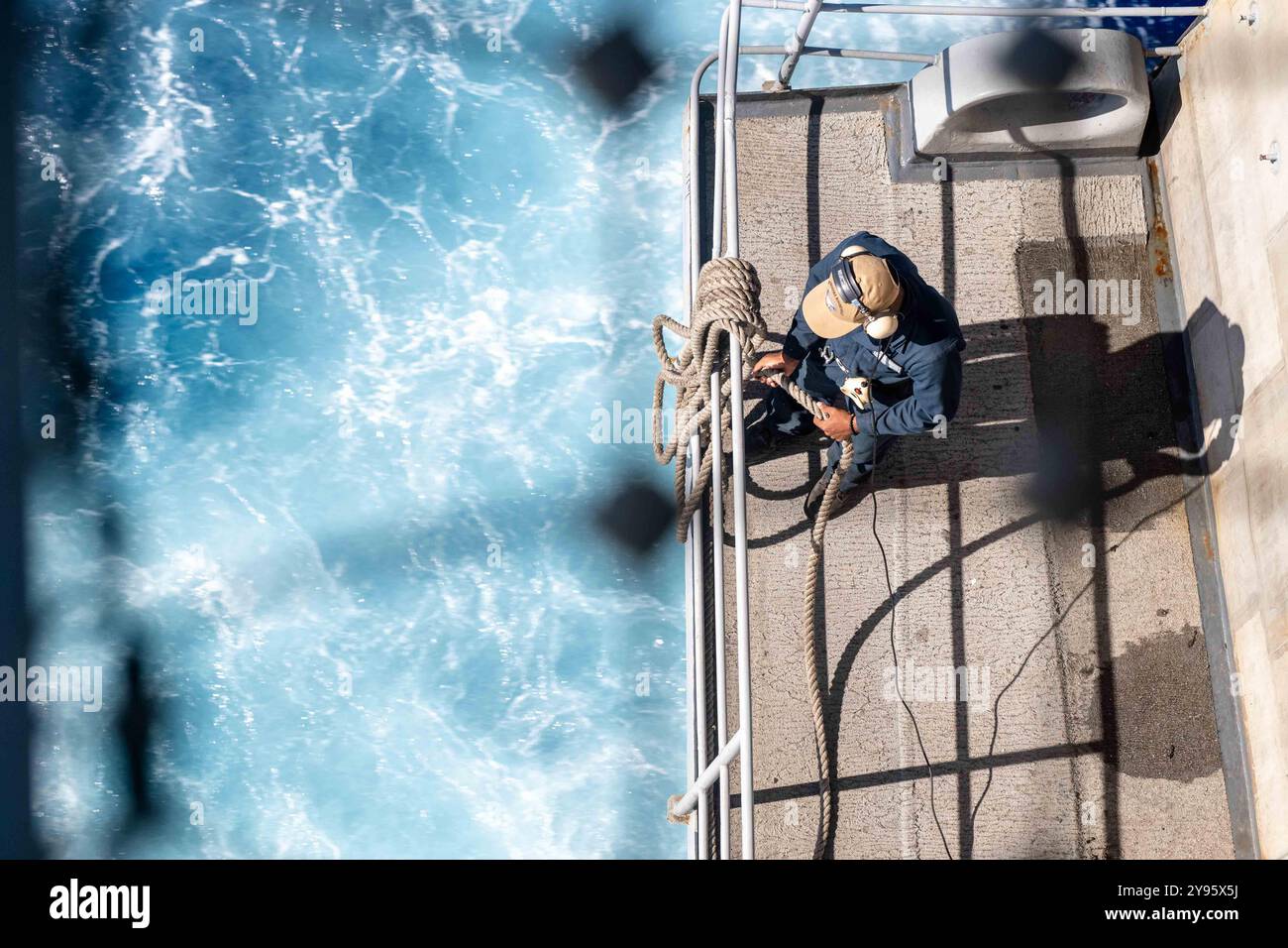 PACIFIC OCEAN (Oct. 4, 2024) U.S. Navy Seaman MacTavis Smith, from ...
