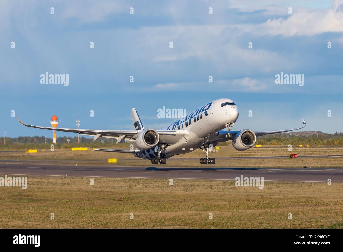 A Finnair Airbus a350 taking off from Helsinki Airport Stock Photo - Alamy