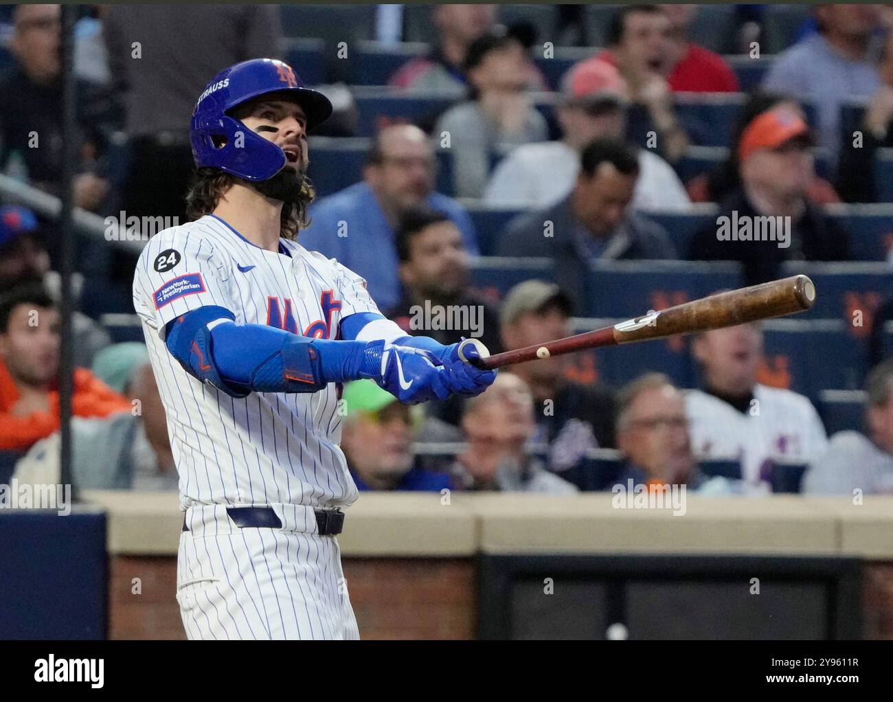 New York, United States. 08th Oct, 2024. New York Mets Jesse Winker ...