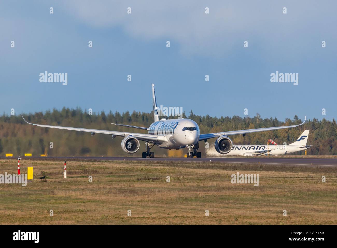 A Finnair Airbus a350 taking off from Helsinki Airport Stock Photo - Alamy