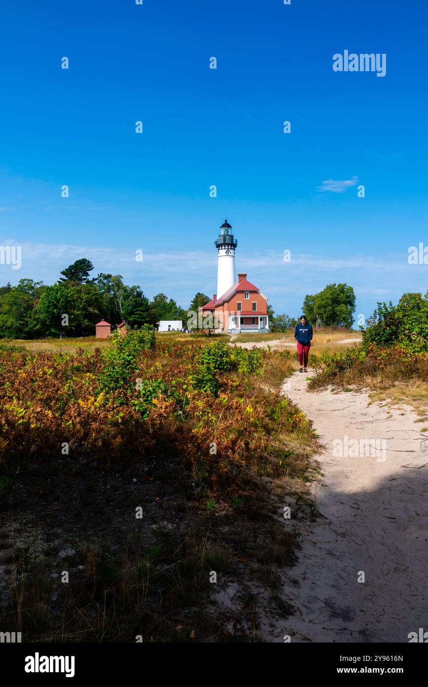 Photograph of the Au Sable Lighthouse, Pictured Rocks National ...