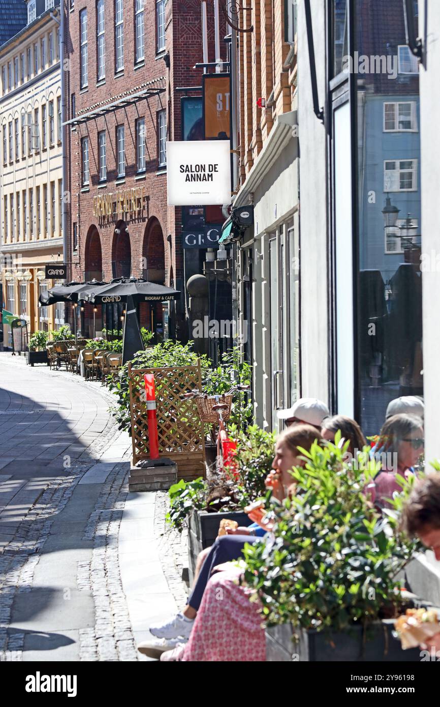 View down Mikkel Bryggers Gade street, Copenhagen Stock Photo - Alamy