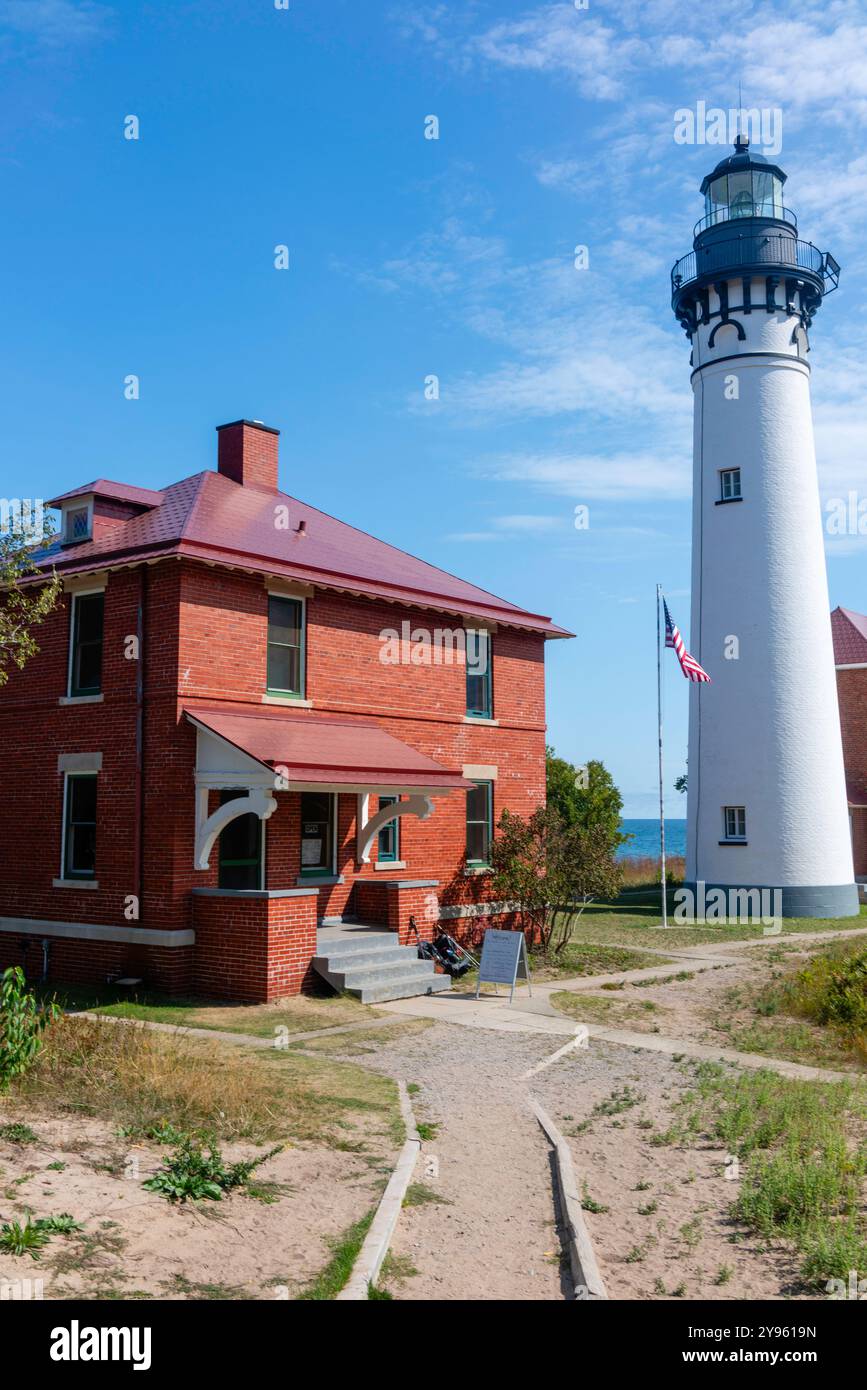Photograph of Au Sable Lighthouse, Pictured Rocks National Lakeshore ...