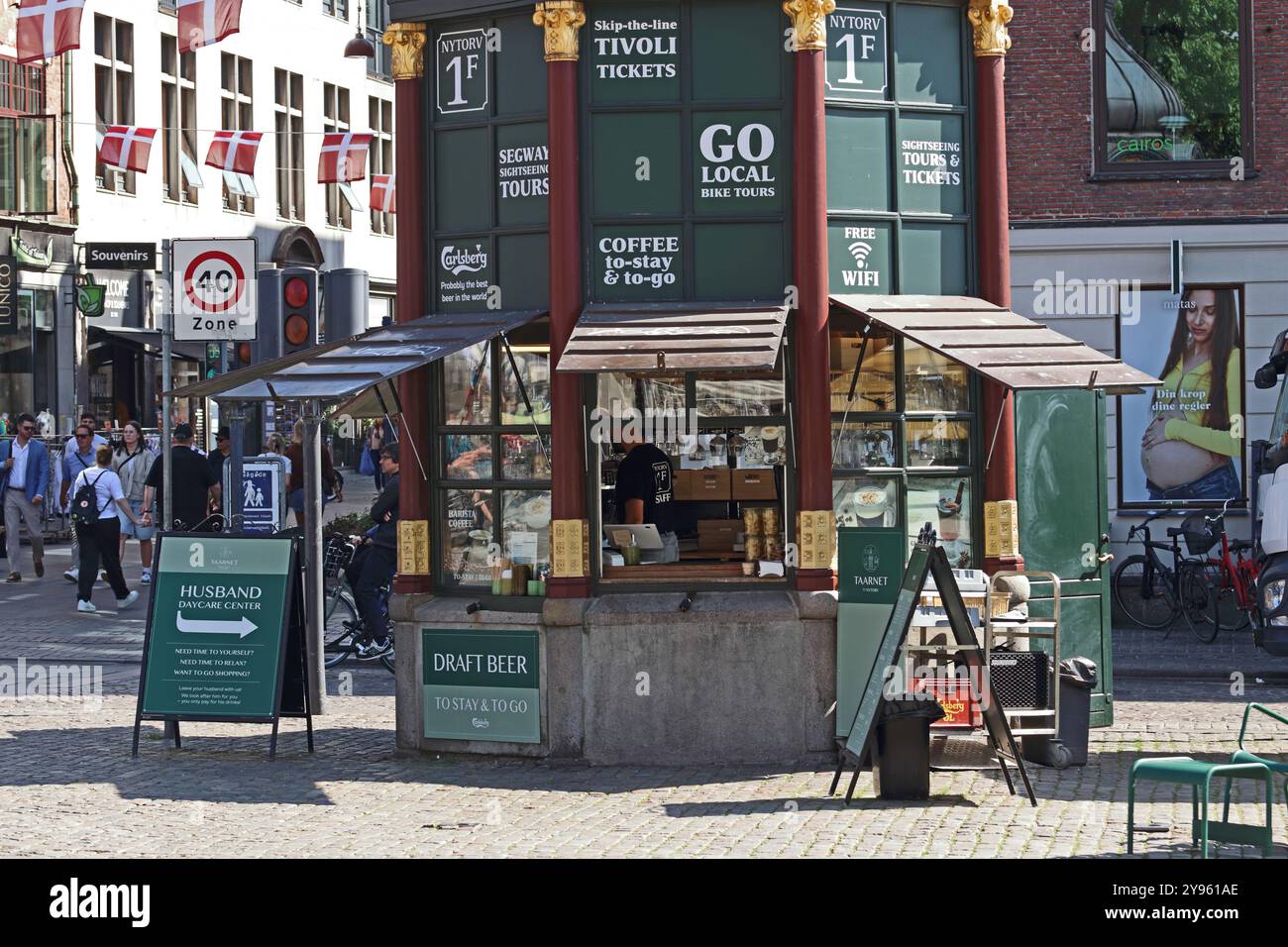 Traditional Kiosk, Copenhagen Stock Photo - Alamy