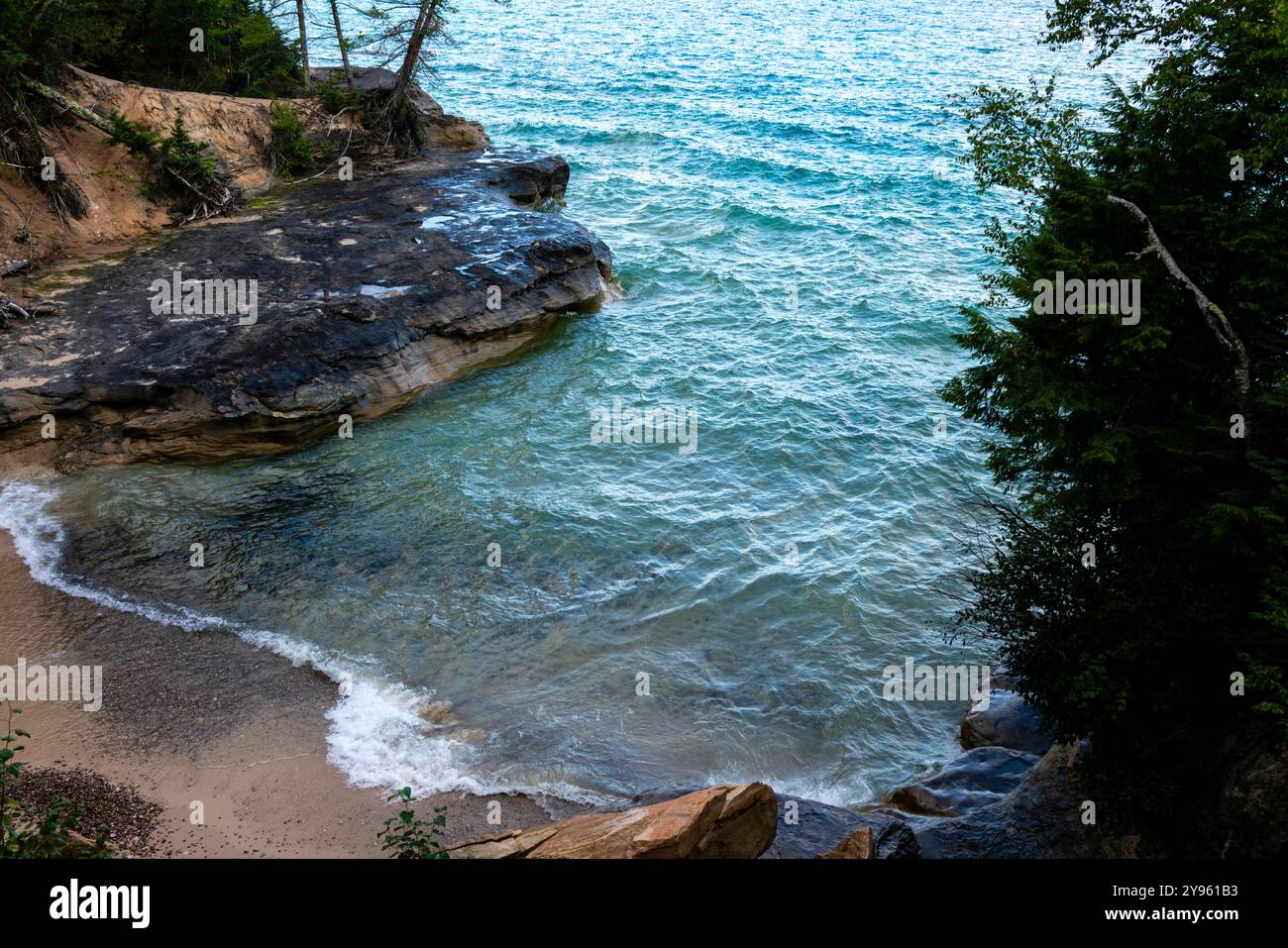 Photograph of "The Coves," Pictured Rocks National Lakeshore, captured ...