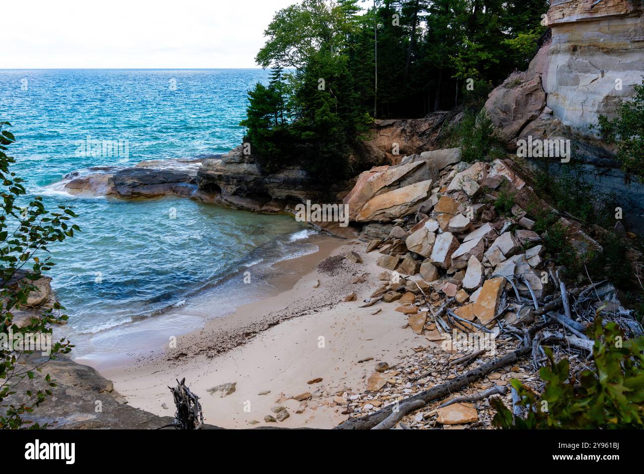 Photograph of "The Coves," Pictured Rocks National Lakeshore, captured ...