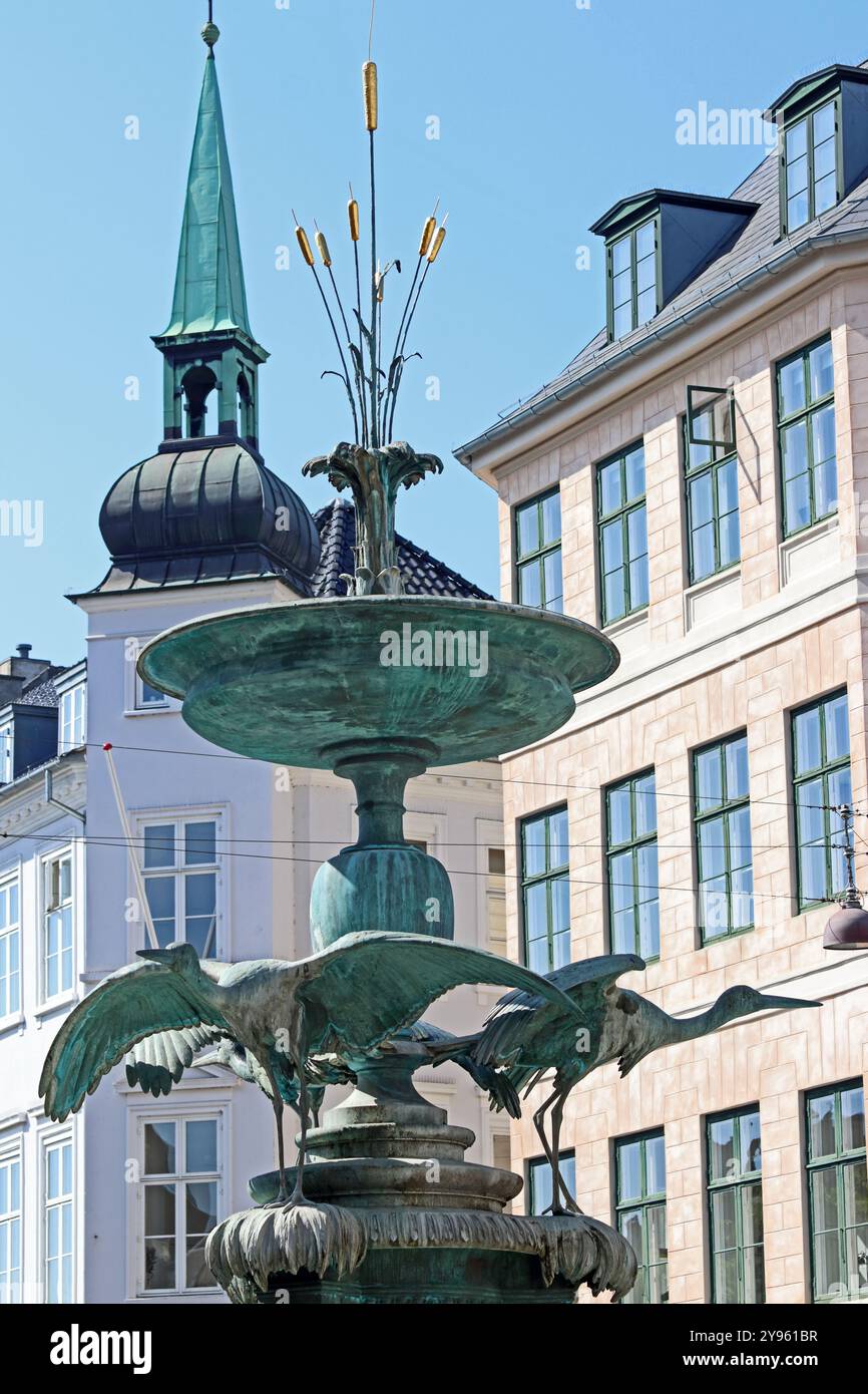 The Stork Fountain, Amagertorv, Copenhagen Stock Photo - Alamy