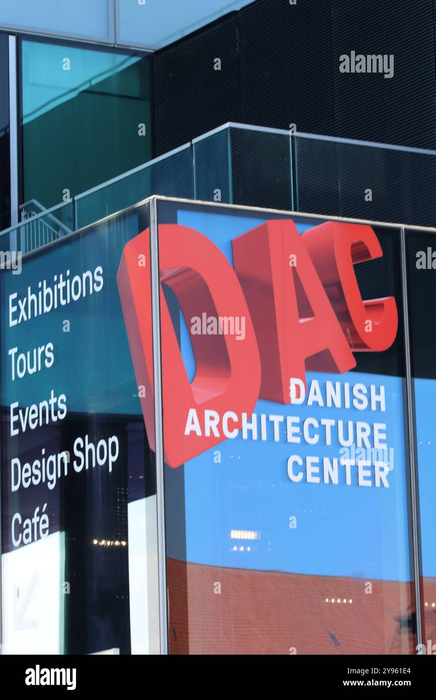 Sign outside Danish Architecture Center, Copenhagen Stock Photo - Alamy