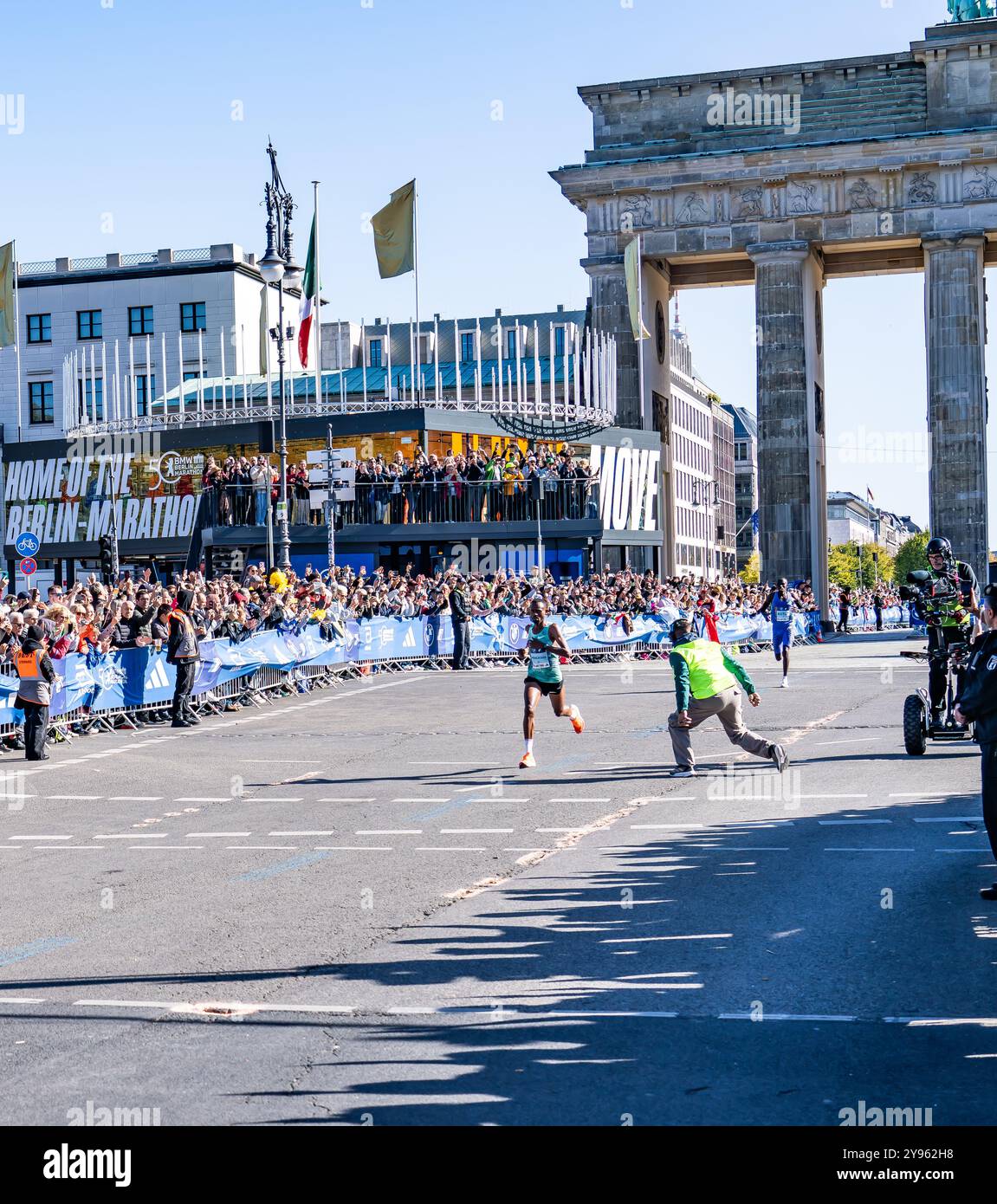 The winner of 50th Annual International BMW Berlin Marathon Ethiopia's ...