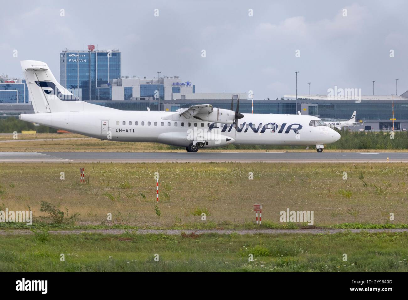 Finnair's ATR 72 aircraft at Helsinki airport Stock Photo - Alamy