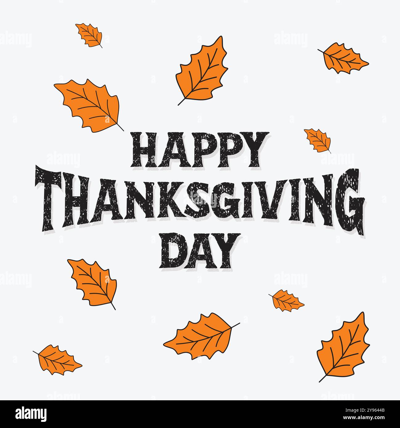 Typography letter Happy Thanksgiving Day template background. Vector illustration Stock Vector ...