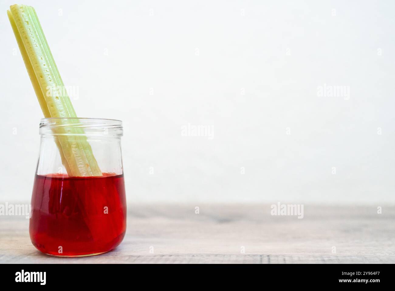 Water transport through tube science experiment Stock Photo - Alamy