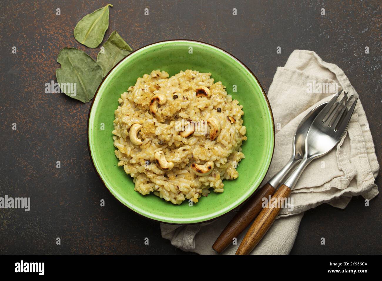 Ven Pongal (Khara Pongal), traditional Indian savoury rice dish made ...
