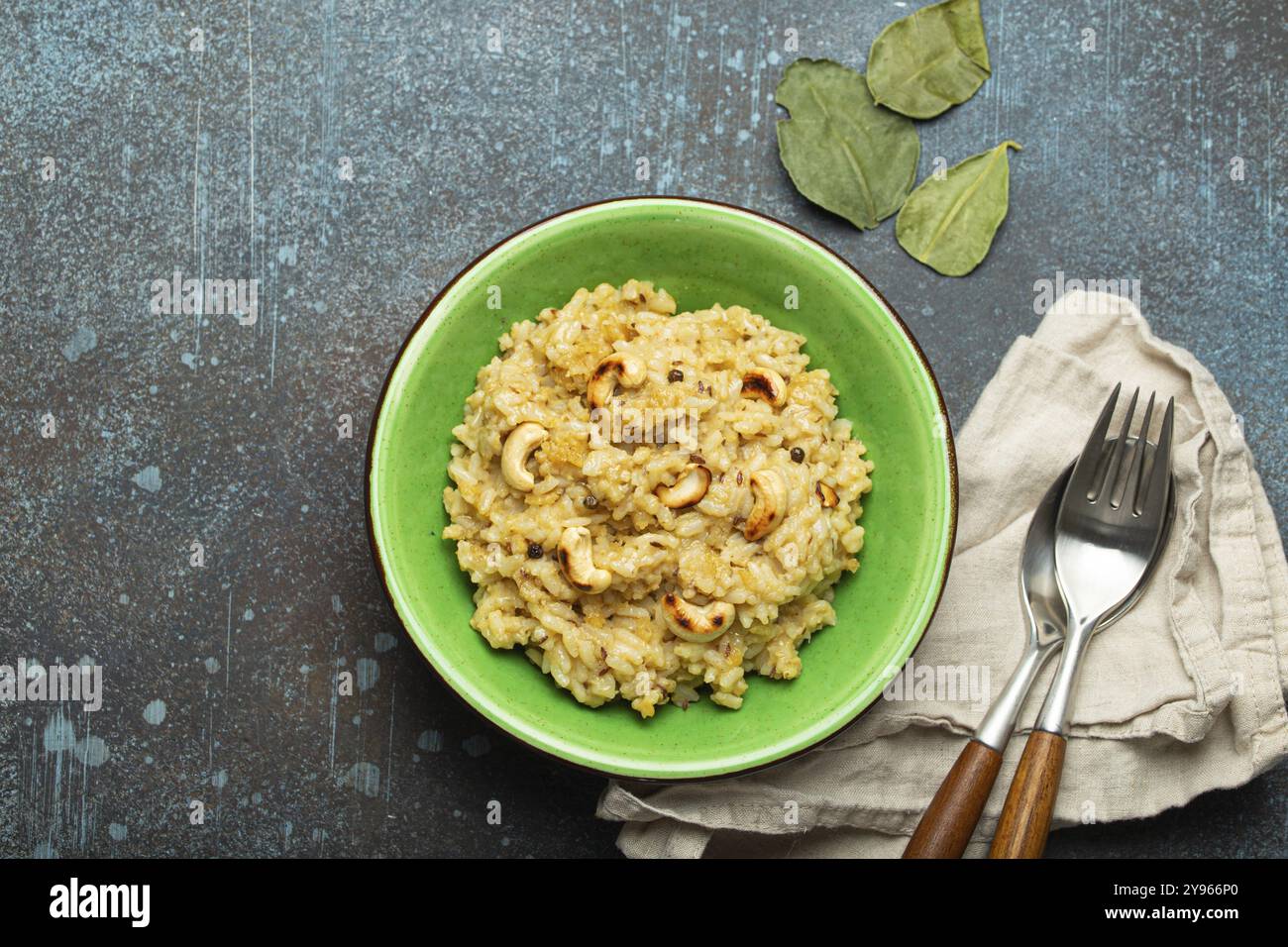 Ven Pongal (Khara Pongal), traditional Indian savoury rice dish made ...