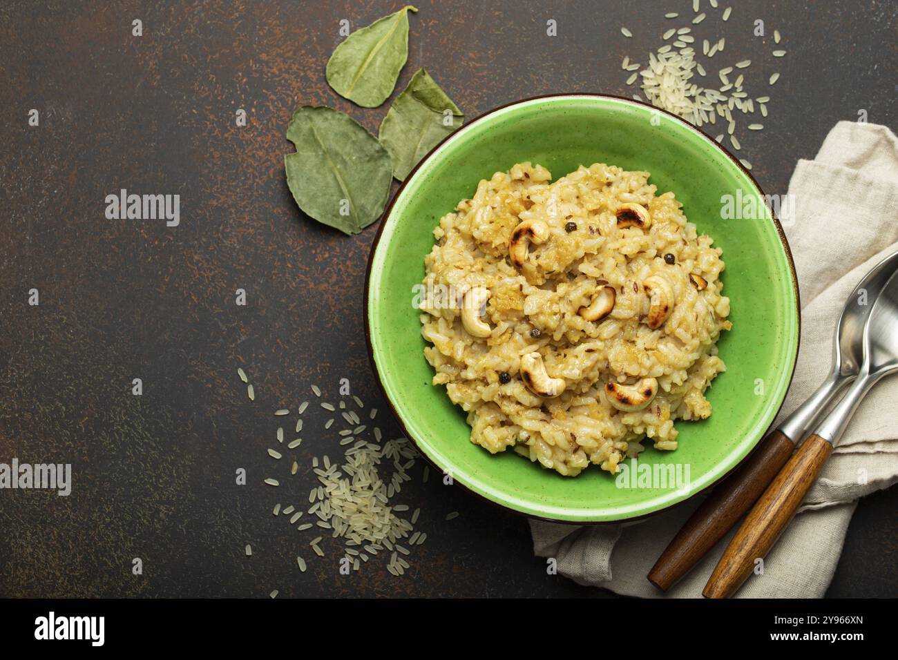Ven Pongal (Khara Pongal), traditional Indian savoury rice dish made ...