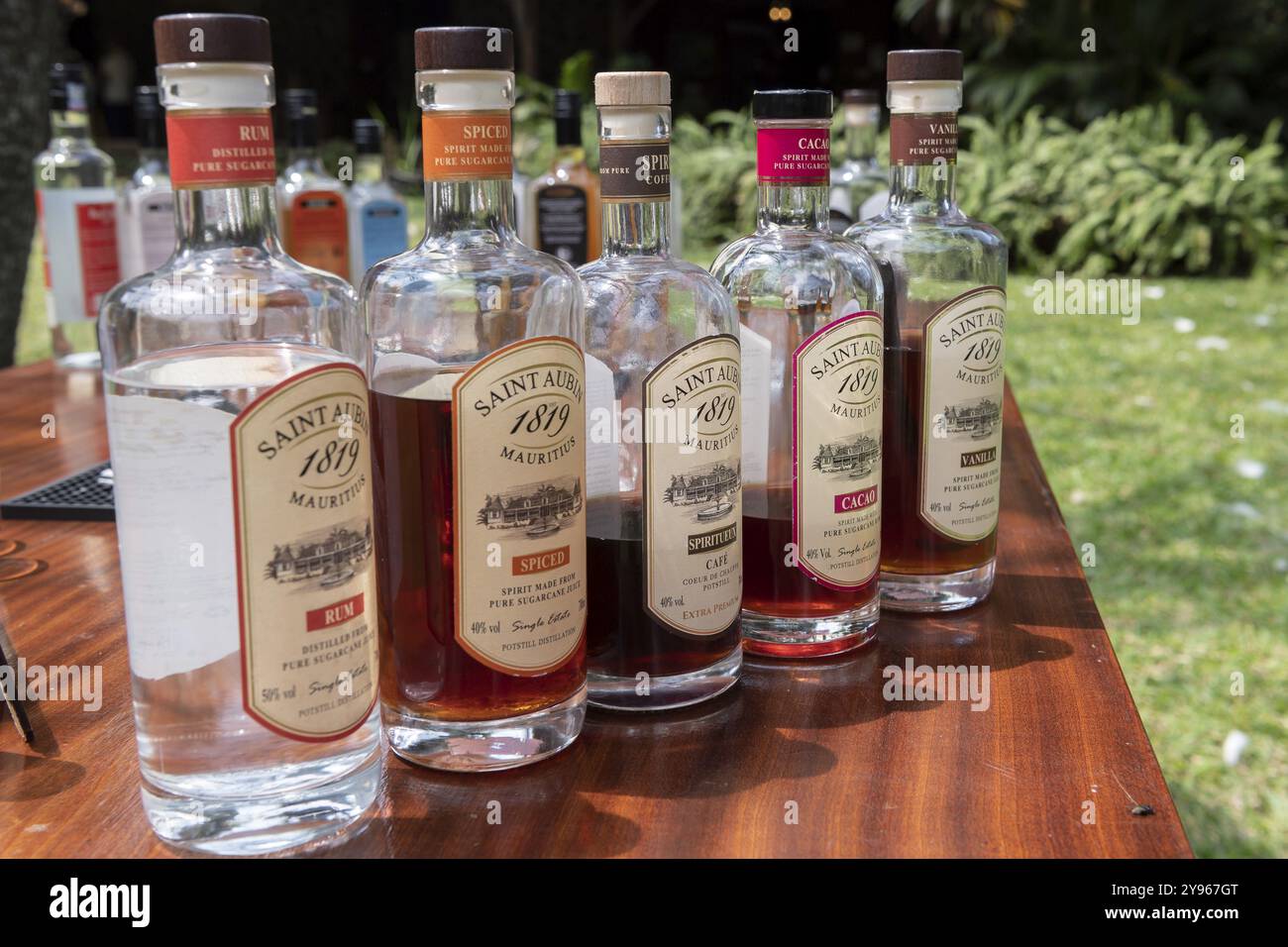 Various types of rum, Le Domaine de Saint Aubin, sugar factory, rum ...