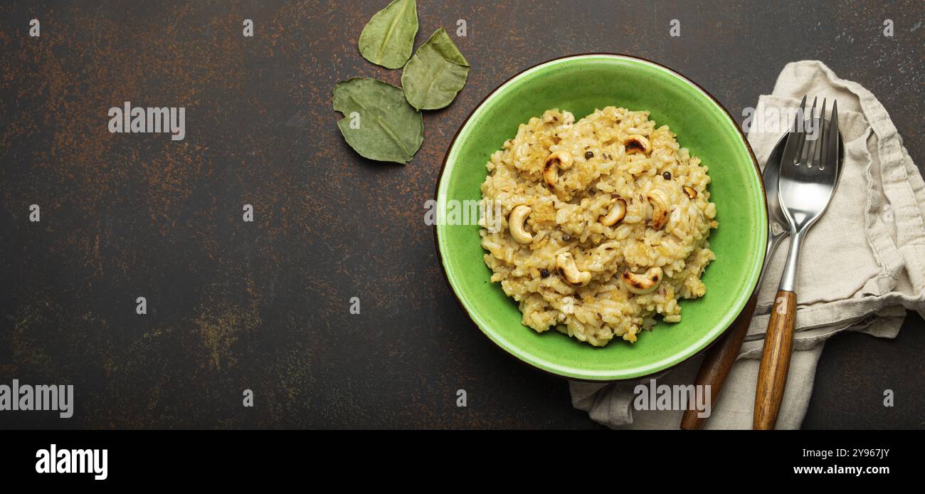 Ven Pongal (Khara Pongal), traditional Indian savoury rice dish made ...