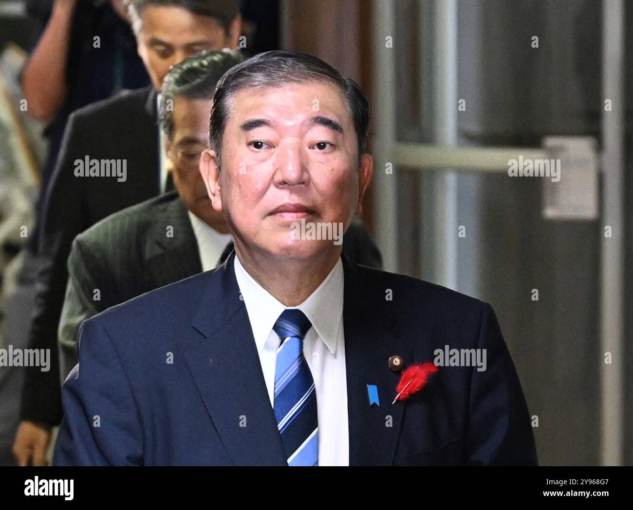 Japanese Prime Minister Shigeru Ishiba heads for the Liberal Democratic ...