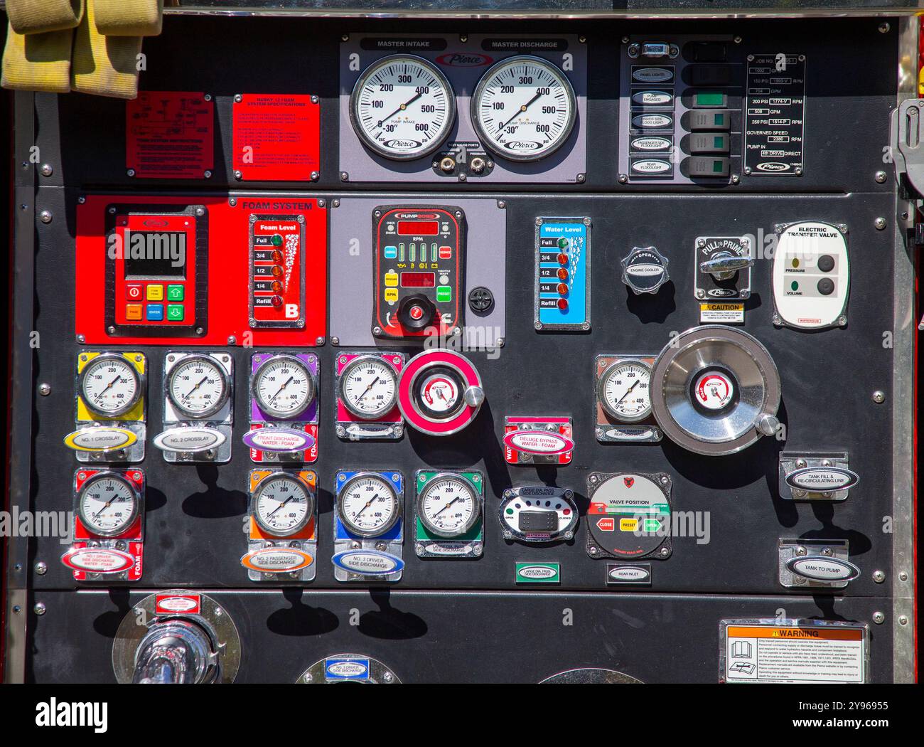 Fire truck gauges hi-res stock photography and images - Alamy