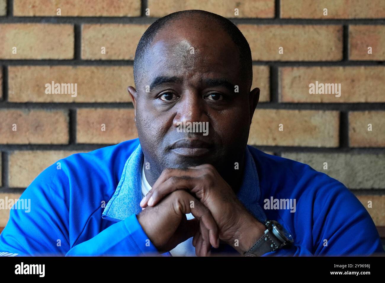Sam Cunningham, the 40th mayor of Waukegan, poses for photos in ...