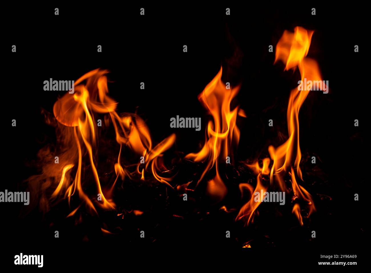 Fire flame background. Fire flames. Campfire texture. Flaming bonfire ...