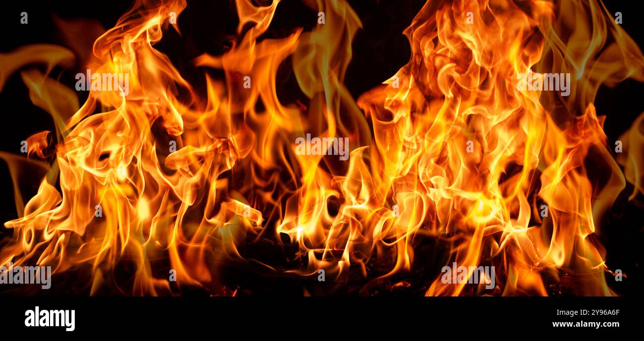 Fire flame background. Fire flames. Campfire texture. Flaming bonfire ...