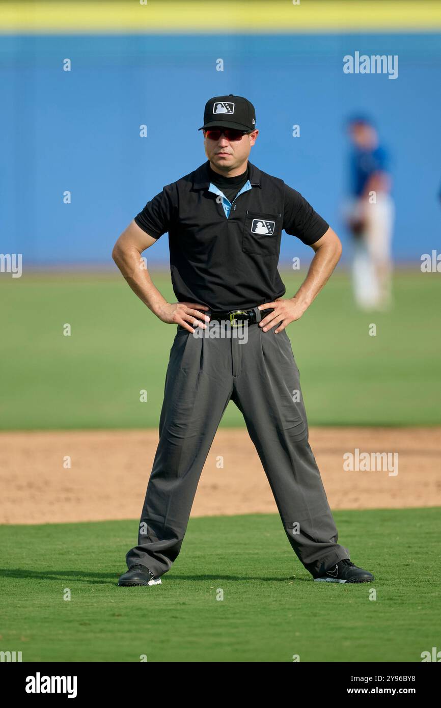 Umpire Gabe Vargas during an MiLB Florida State League game between the ...