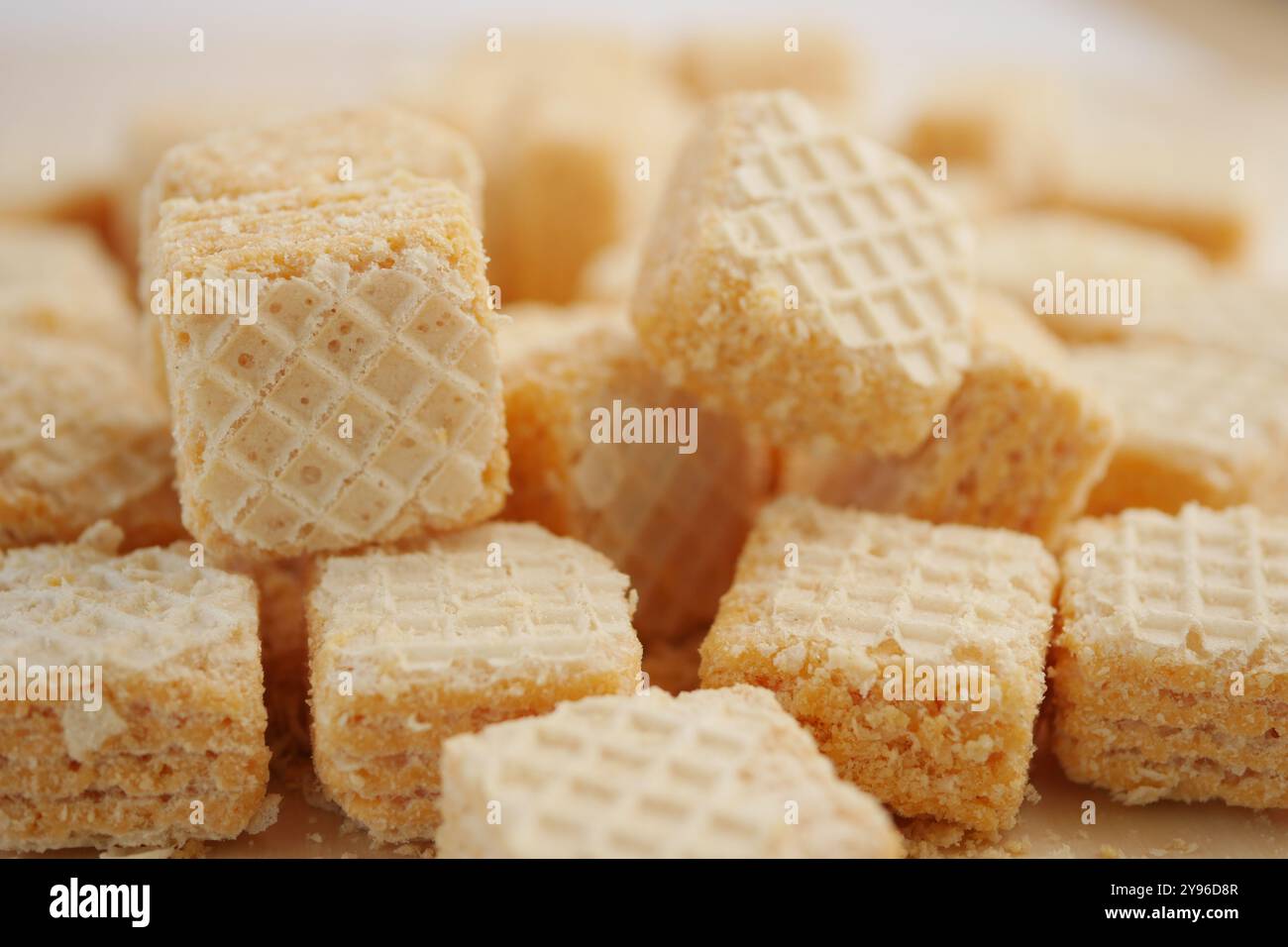 Delicious and Crunchy Wafer Snacks Stock Photo - Alamy