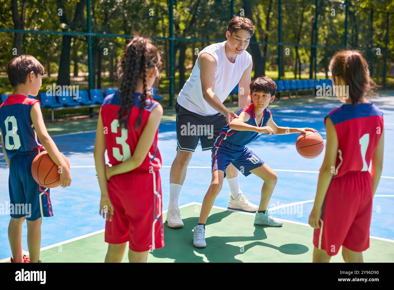 Coach player basketball child hi-res stock photography and images - Alamy