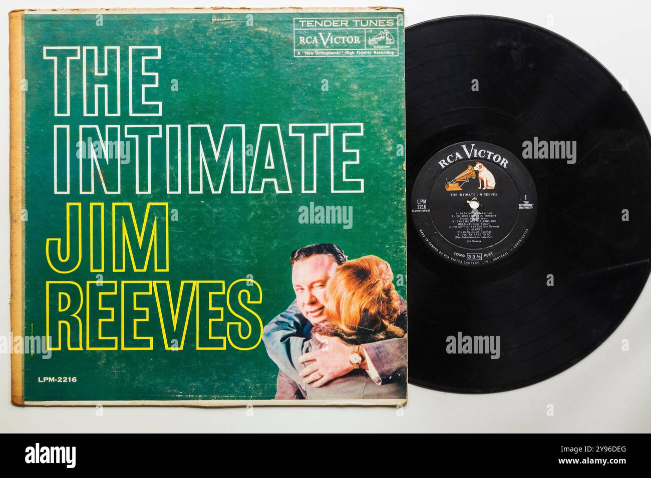 The Intimate Jim Reeves 33 1/3 rpm long play record album cover and ...