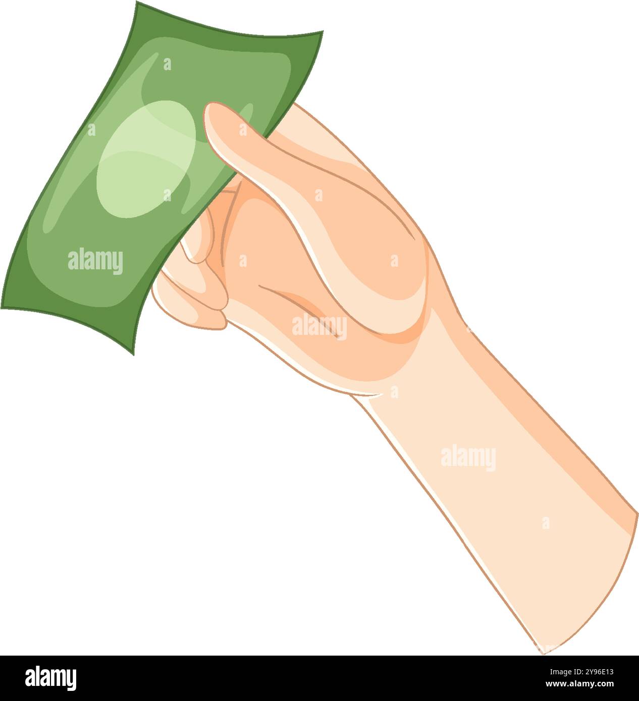 Illustration of a hand holding money Stock Vector Image & Art - Alamy